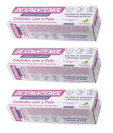 Kit 3 Pomada Dexpantenol 30g - Multinature - Creme/ Pomada para ...
