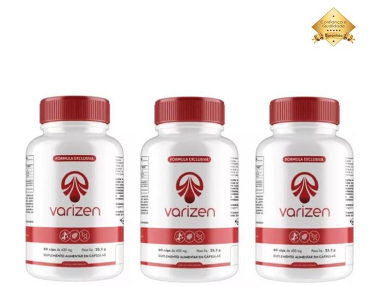 Kit 3 Potes De Varizen 60 Cáps Original - Ômega 3, 6, 9 - Magazine Luiza