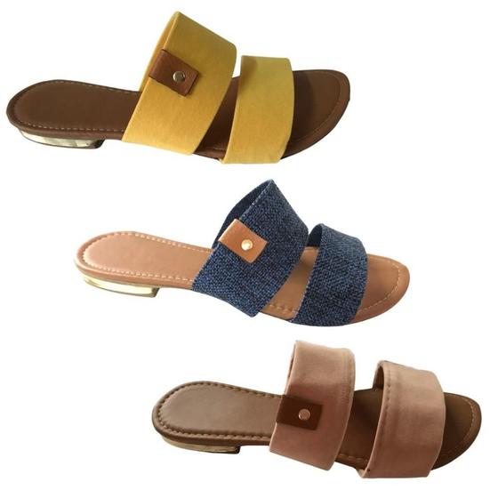 Kit 3 Rasteiras Feminina Moderno Versátil Leve Conforto - CASSIA LOPES ...