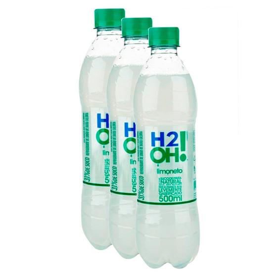 Kit 3 Refrigerante H2OH! Limoneto 500ml - Refrigerante - Magazine Luiza