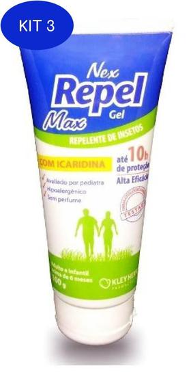 Kit 3 Repelente Infantil A Partir De 6 Meses Repel Gel 10 Horas ...