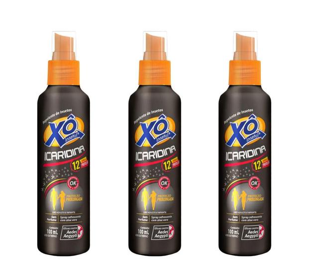 Kit 3 Repelente Xô Inseto Icaridina 12H De Proteção 100Ml - Cimed ...