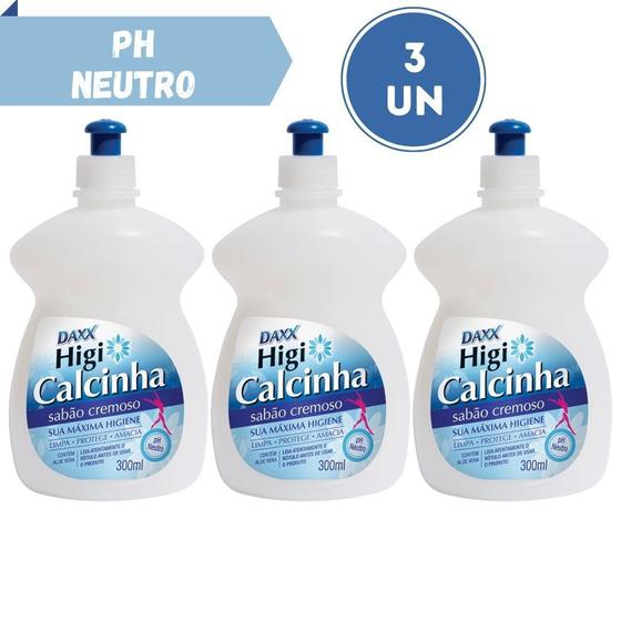 Kit 3 Sabão Intimo Cremoso Higi Calcinha Daxx Para Lavagem De Calcinha ...