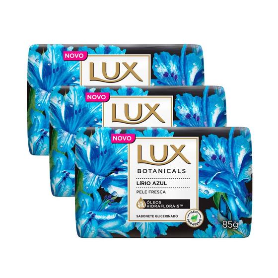Kit 3 Sabonete em Barra Lux Botanicals Lírio Azul 85g - Sabonete ...