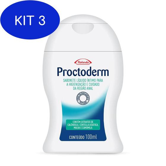 Kit 3 Sabonete Íntimo Proctoderm 100Ml - Takeda Distribuidora Lt ...