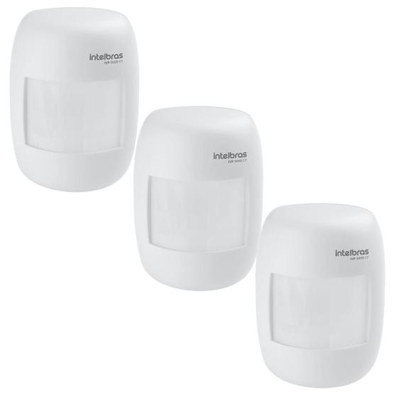 Kit 3 Sensor movimento infravermelho IVP 3000 CF Intelbras - Sensor de ...