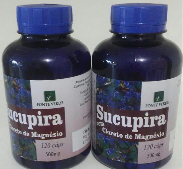 Kit 3 Sucupira Com Cloreto Magnésio Fonte Verde 120X3 500MG - Fonte Verder - Cloreto de Magnésio ...