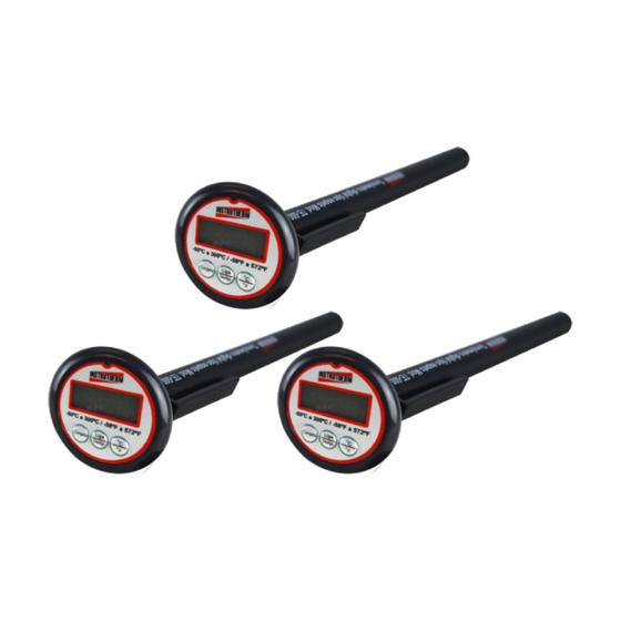 Kit 3 Termômetro Digital Contato Faixa Temperatura -50 A 300C A Prova D ...