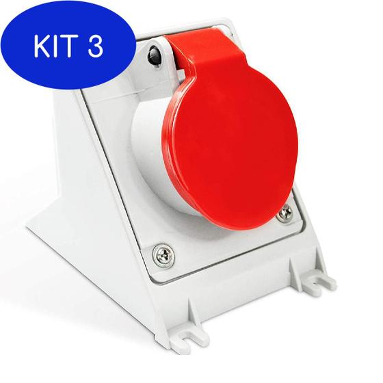 Kit 3 Tomada Steck 2P+T 380V 16A N3009 - Tomadas - Magazine Luiza