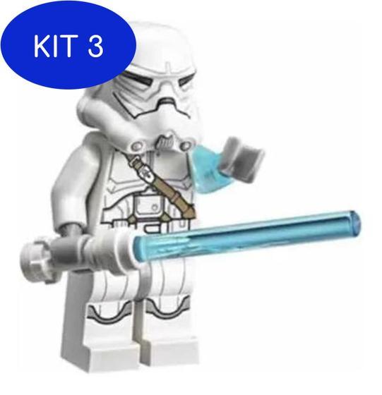Kit 3 Trooper Jek-14 Clone Wars Boneco Blocos De Montar Star - Mega ...