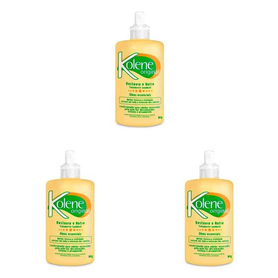 Kit 3 Und Creme Kolene Original 90g - Máscara Capilar - Magazine Luiza