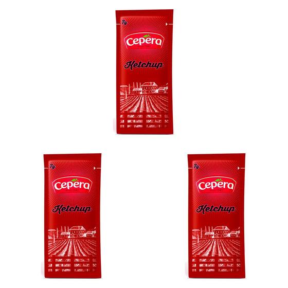 Kit 3 Und Ketchup Cepêra Sachê 175 Und 7g - Cepera - Ketchup - Magazine ...