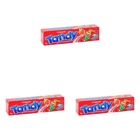 Kit 3 Und Kit 12 Cr Dental Tandy Morango Dentes Branco Fortes Limp 50g ...