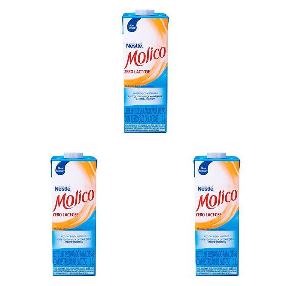 Kit 3 Und Leite Desnatado Molico Zero Lactose 1l - Leite - Magazine Luiza
