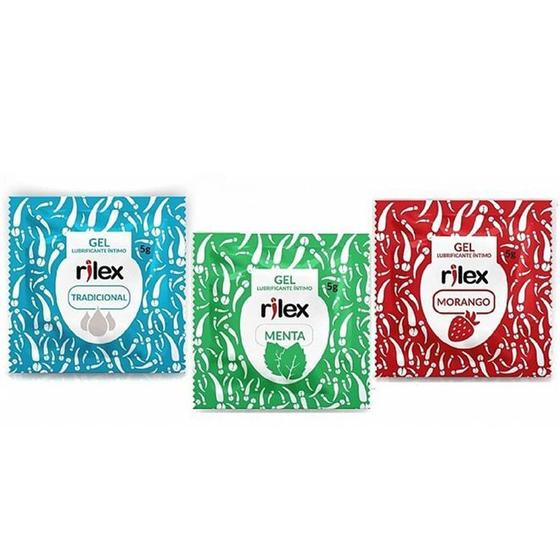 Kit 3 Unidades Gel Lubrificante Íntimo Sachê Rilex Aromas 5g ...