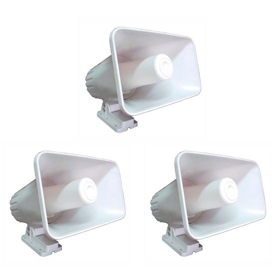 Kit 3 unidades - sirene eletrônica 12v - 2,5a/30w - dni 3400 - Sirene ...