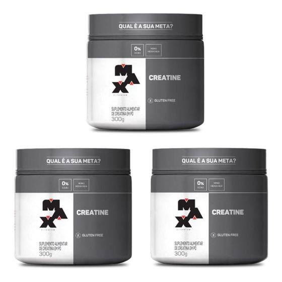 Kit 3 X Creatina Pura Max Titanium 300g - Max Titanium - Creatina ...