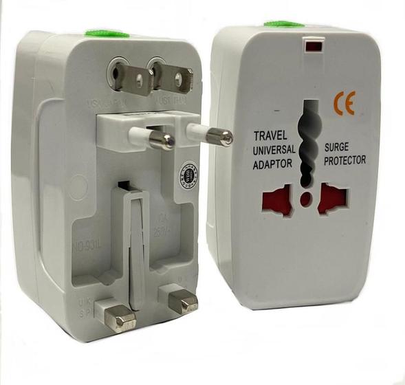 Kit 30 Adaptador Tomada Viagem Universal Internacional All In One - ALL IN ONE - Adaptador de ...