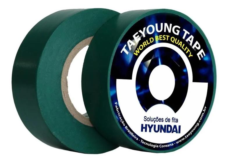 Kit 30 Fita Isolante Antichama Colorida. 18mm X 20m - Verde - TAEYOUNG ...