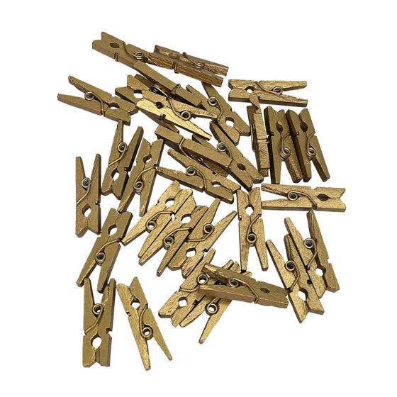 Kit 30 Mini Pregador Prendedor de Madeira para Fotos Artes - Wincy ...