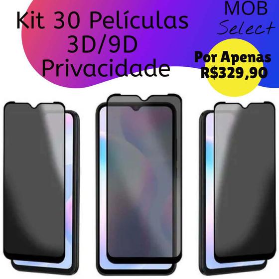 Kit 30 Películas 3D/9D Privacidade - Consultar - Película para Celular - Magazine Luiza