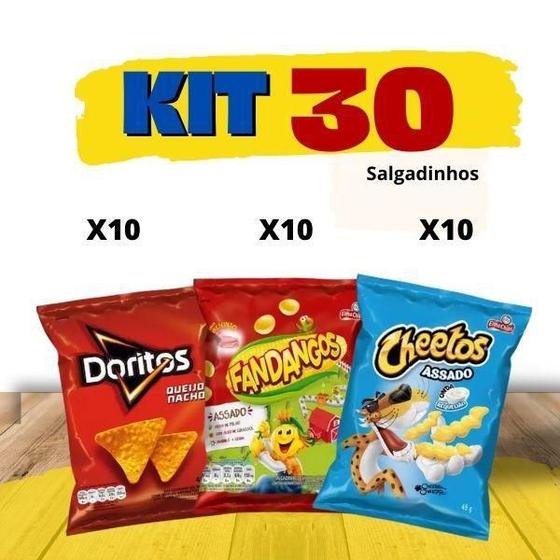 Kit 30 Salgadinhos Elma Chips - Doritos Fandangos E Cheetos - Doritos - Magazine Luiza