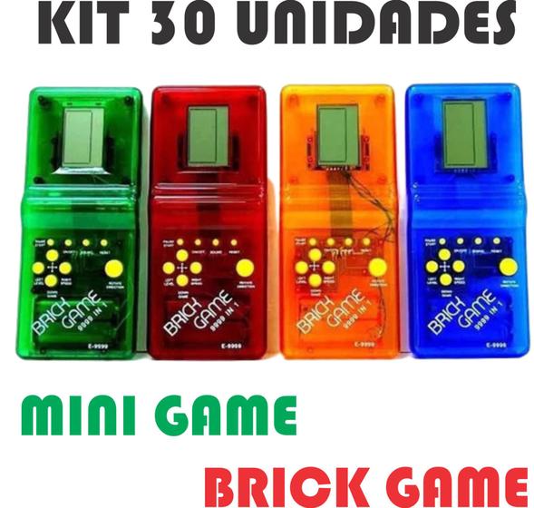 Kit 30 Unidades Super Mini Game Brick Game Antigo Portátil - XH ...