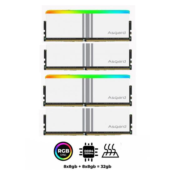 Kit 32gb Memoria Ram Asgard Valkyrie DDR4 3200MHZ (4x8GBgb) - Memória ...