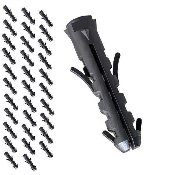 Kit 33 Bucha 6mm Plastico Sem Anel Fixação Prateleiras Moveis Armarios ...