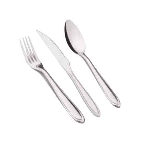 Kit 36 Talheres Restaurante Pizzaria Fast Food Mesa Cozinha Faca Colher ...