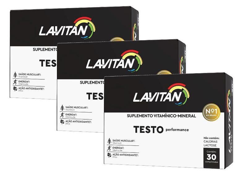 Kit 3uni Lavitan Testo 30 cáps - Cimed - Multivitamínico ...