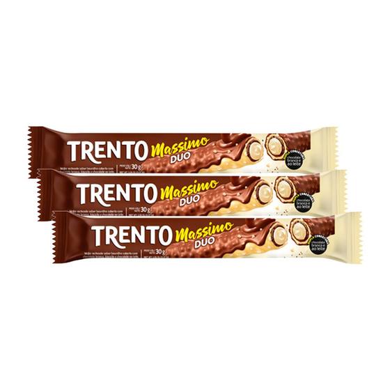 Kit 3X Chocolate Trento Massimo Duo 30g - Chocolate / Barra de ...