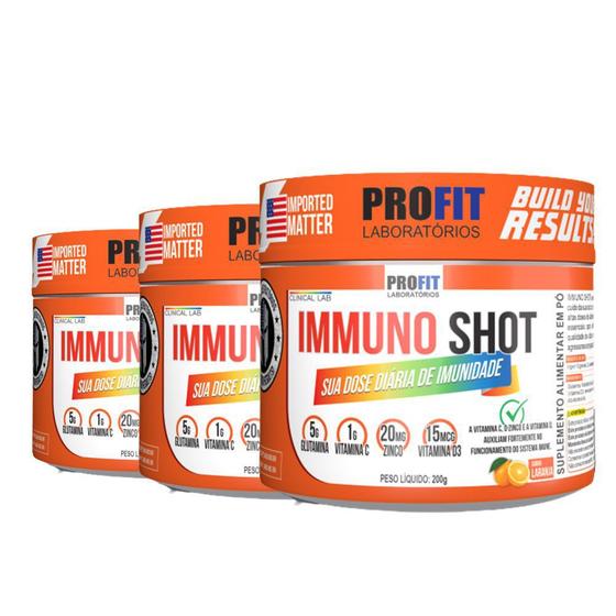 Kit 3x Immuno Shot 200g Cada - Melhore sua Imunidade Profit ...