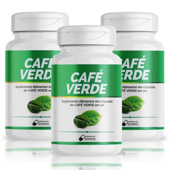 Kit 3x Suplemento Alimentar Café Verde 120 Cápsulas Bio Vitta 500mg ...