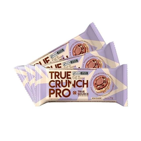 Kit 3X: Wafer Proteico True Crunch Pro Chocolate Meio Amargo - True ...
