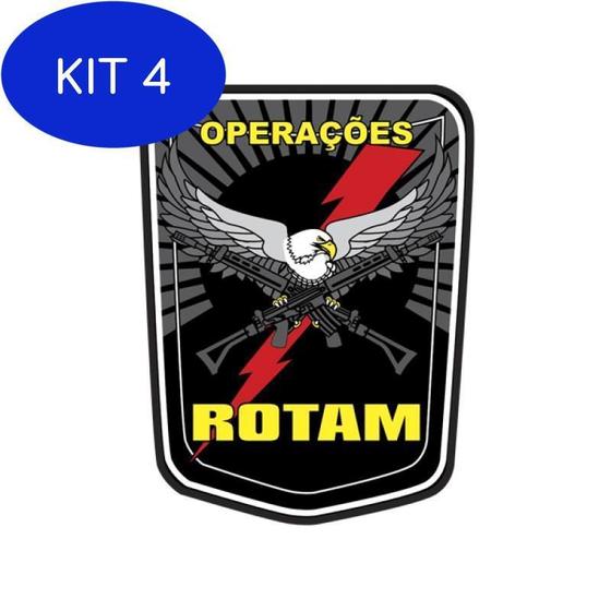 Kit 4 Adesivo Operações Águia Rotam Adesivo Externo - Mundo Do Militar ...