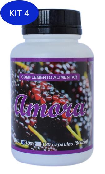 Kit 4 Amora 100 Cápsulas 500mg - Erva nativa produtos naturais ...