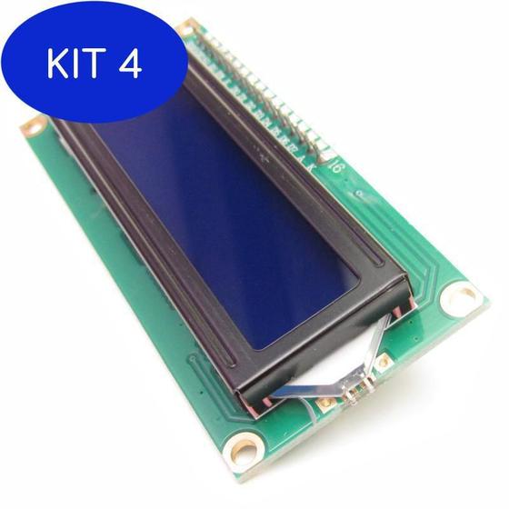 Kit 4 Arduino Display Lcd 16X2 I2C - Iic - Serial - Mj - Robótica - Magazine Luiza