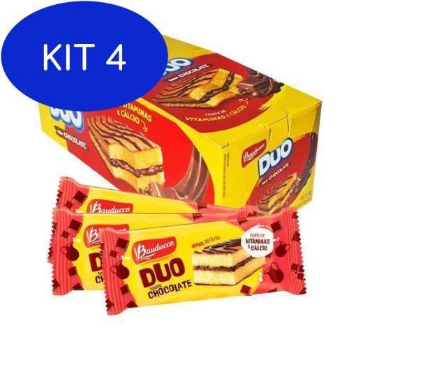 Kit 4 Bolinho Duo Chocolate Com 30Un 27G - Bauducco - Nestle - Bolo / Bolinho / Mini Bolo ...
