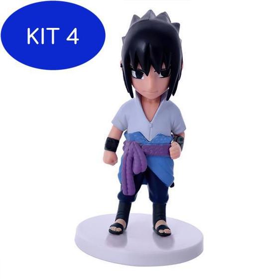 Kit 4 Boneco Action Figure Sasuke Uchiha Naruto Shippuden - Smart ...