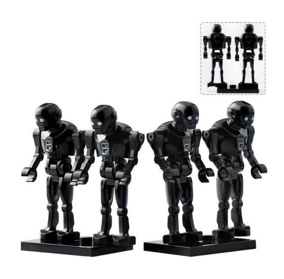 Kit 4 Boneco Bloco De Montar K2So Imperial Droid Star Wars - Mega Block ...