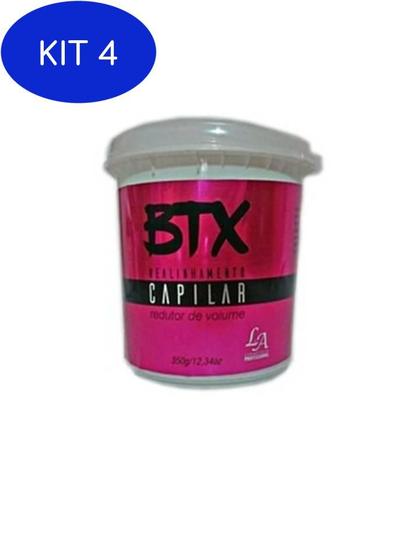 Kit 4 Botox Capilar Tradicional LA Cosmeticos 1Kg - Cuidados com o ...