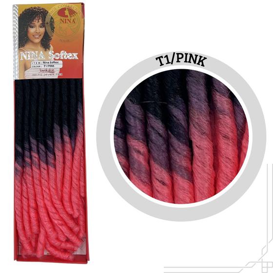 kit 4 cabelo nina softex crochet braid original direto fabrica + agulha - wig - Mega Hair ...