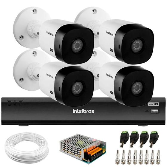Kit 4 Câmeras Bullet 2K Quad HD 4MP VHD 1420 B HDCVI + DVR Gravador ...