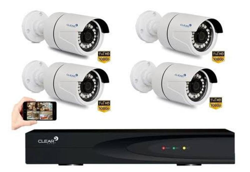 Kit 4 câmeras Full Hd com DVR - Clear - Gravador de Vídeo / DVR ...