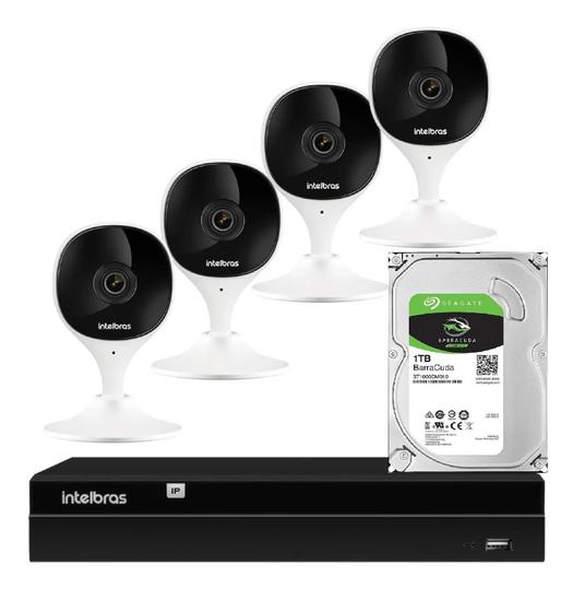 Kit 4 Câmeras IMX Full Hd Wi-fi Com Hd 1tb E Nvd 1404 - Intelbras ...