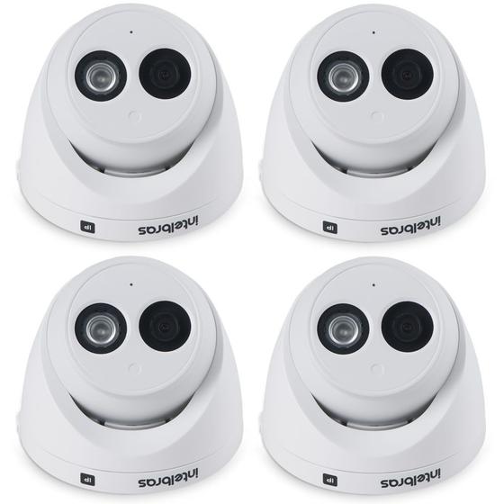 Kit 4 Câmeras IP 2.0 Megapixels 50m Microfone Embutido VIP 3250 MIC ...
