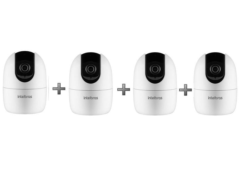 Kit 4 Câmeras IP 360 Wi-Fi Full HD IM4 C Mibo Intelbras - Câmera ...