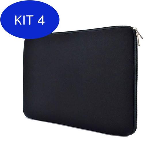 Kit 4 Capa Case para Notebook Basic 14 pol - Preto - Reliza - Capas e Cases para Notebook ...