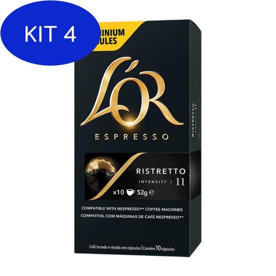 Kit 4 Cápsulas Para Nespresso, Ristretto, Café Lor - L'Or - Cápsula de ...